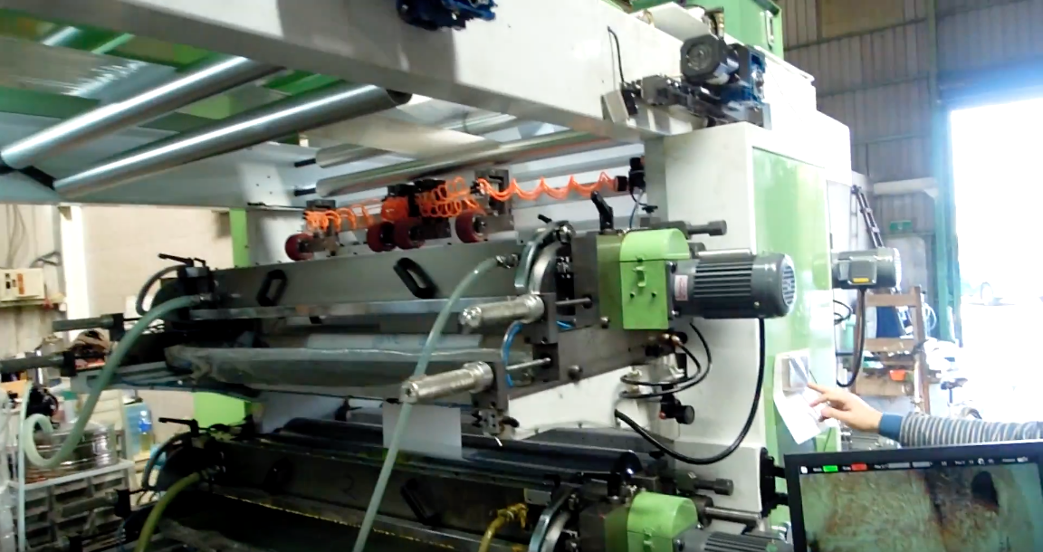 6 Colour Flexo Printing Machine with Chambered Doctor Blade System ...